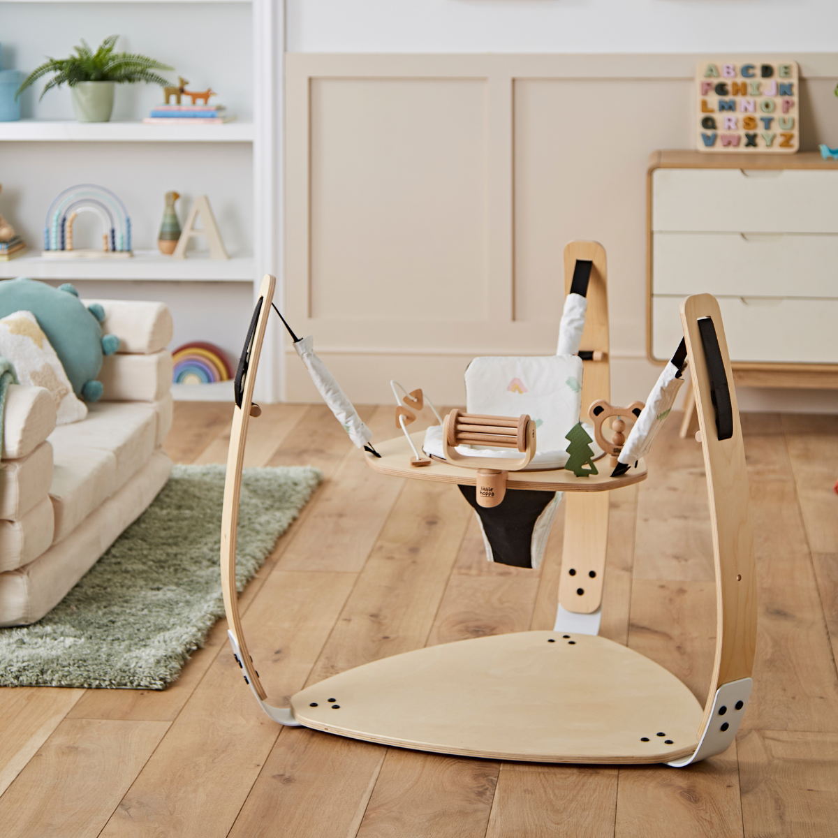 Wooden Baby Bouncer | Modern & Sustainable | Little Hoppa®