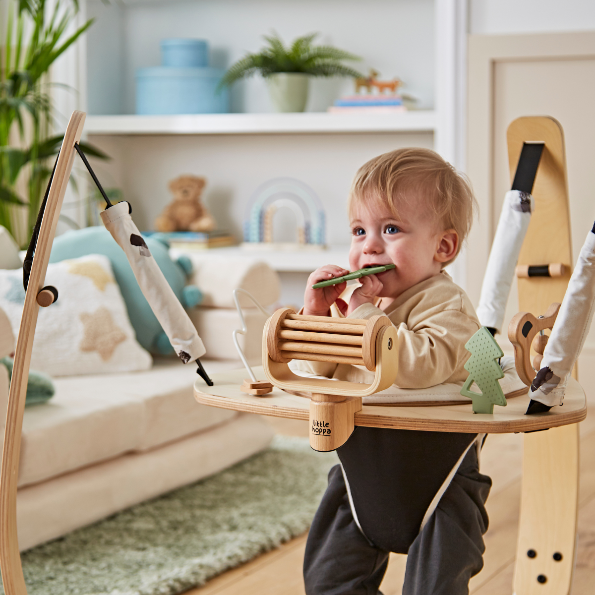 Wooden Baby Bouncer | Modern & Sustainable | Little Hoppa®