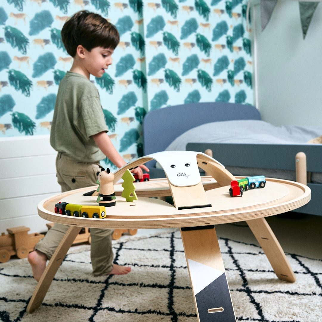 Little Hoppa® 3-in-1 | Wooden Baby Gym, Bouncer & Activity Table